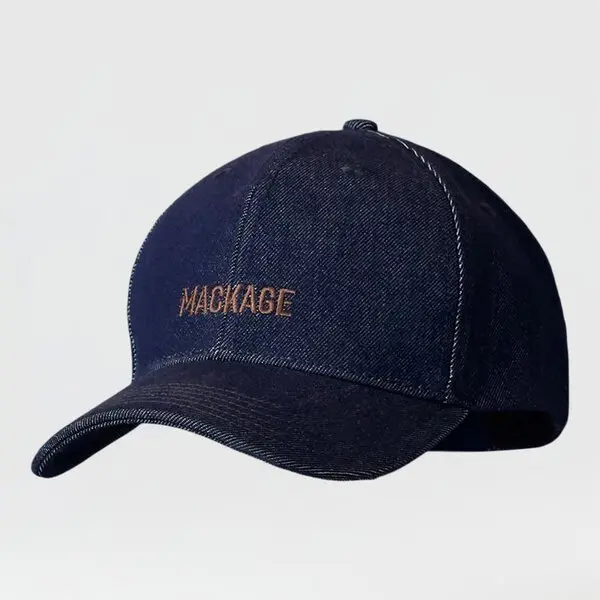 Mackage Anderson-dnm Logo Baseball Cap - Denim