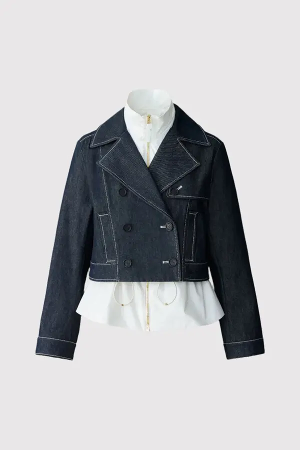 Mackage Aline-dnm 3-in-1 Convertible Jacket - Denim