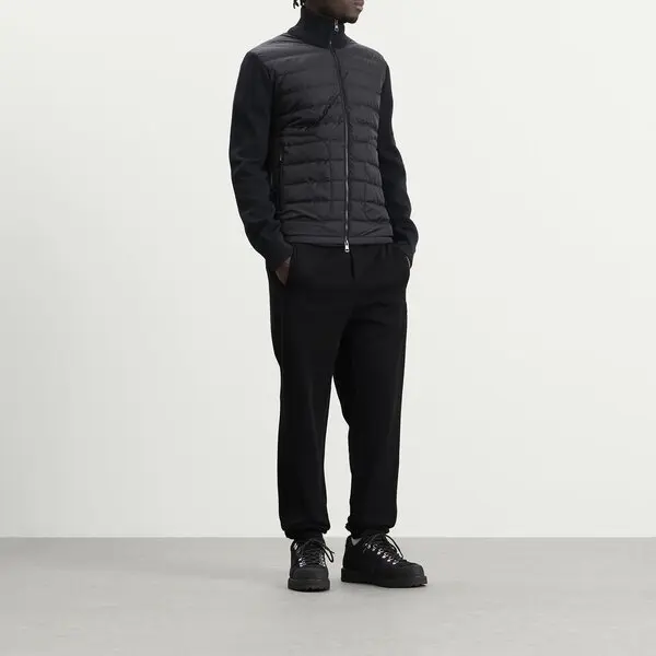Moncler Cotton Fleece Sweatpants - Black