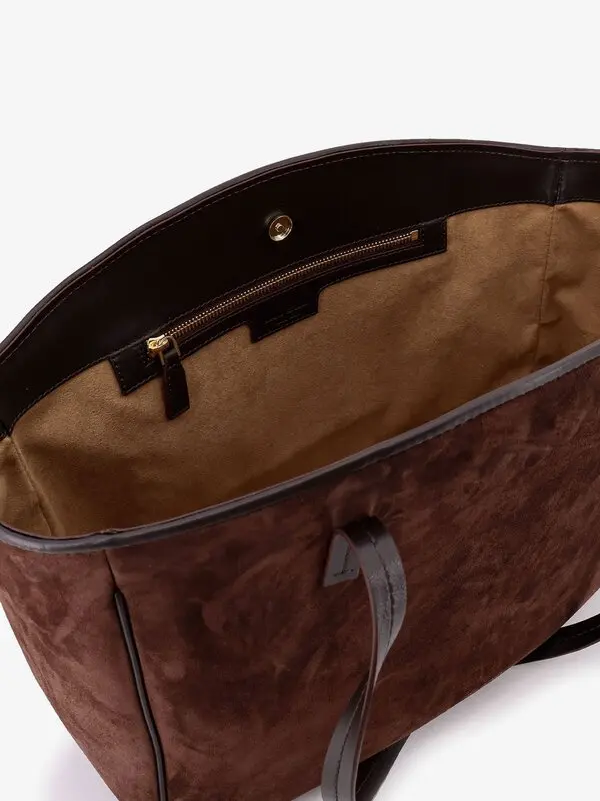 Manu Atelier Xl Du Jour Suede Shoulder Bag