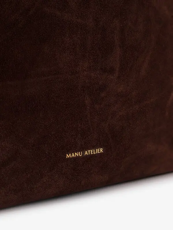 Manu Atelier Xl Du Jour Suede Shoulder Bag