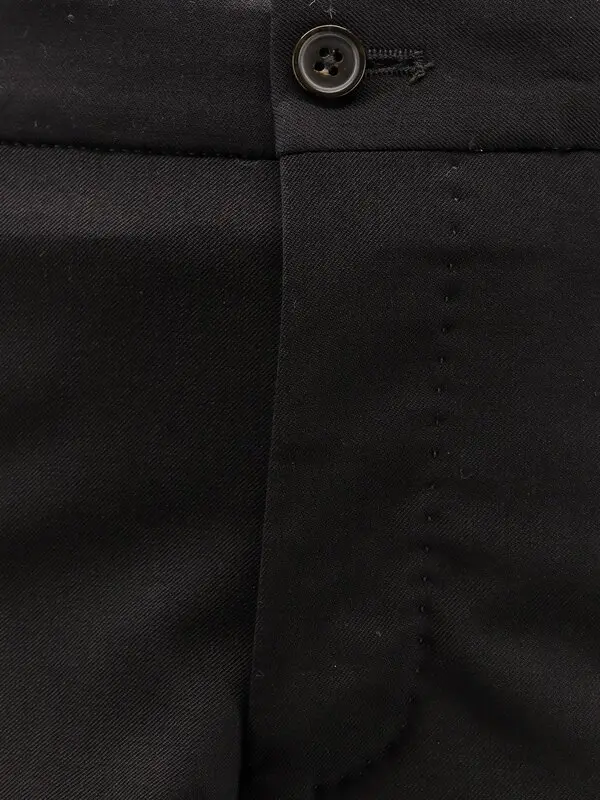 PT TORINO Michael Reworked Stretch Wool Trousers - Black