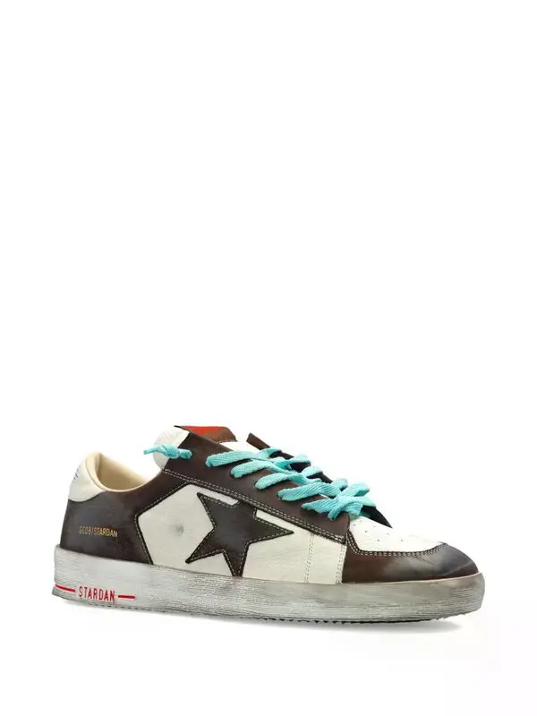 GOLDEN GOOSE Leather Sneakers With Star Detail - Neutrals