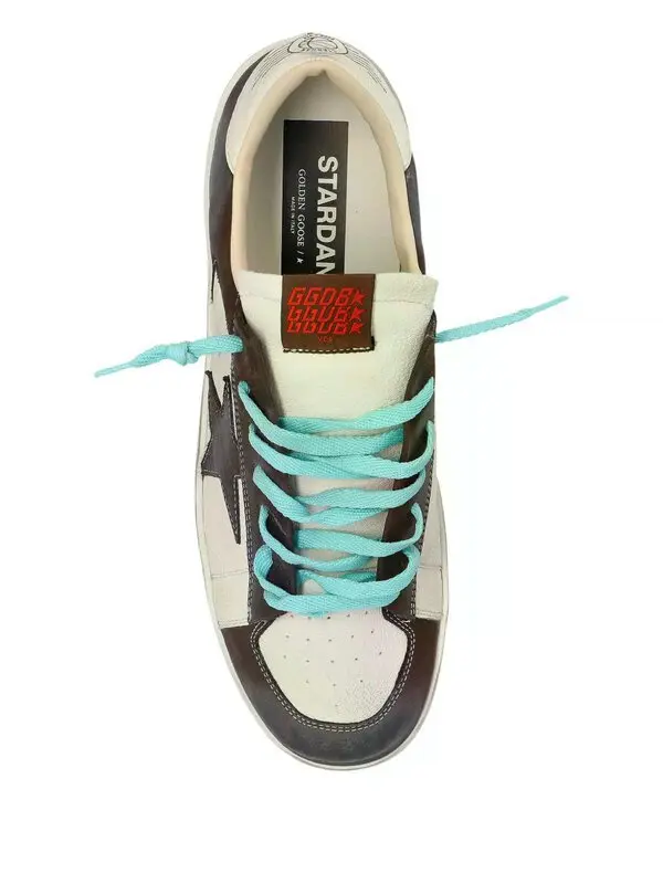 GOLDEN GOOSE Leather Sneakers With Star Detail - Neutrals