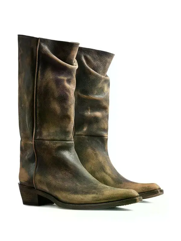 Khaite Clive Calf Leather Boots