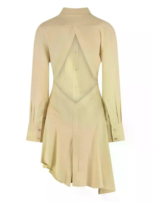 MUGLER Asymmetric-hem Buttoned Dress