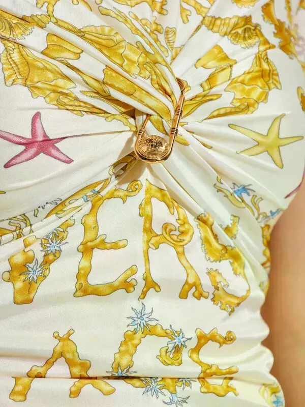Versace Safety-pin Twisted Top - White