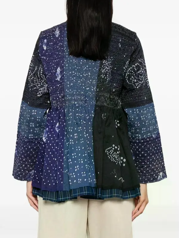 INJIRI Patchwork Bell-sleeve Jacket