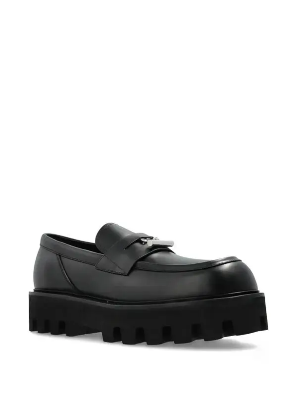 Alexander McQueen Leather Platform Loafers