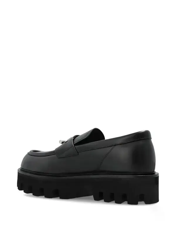 Alexander McQueen Leather Platform Loafers