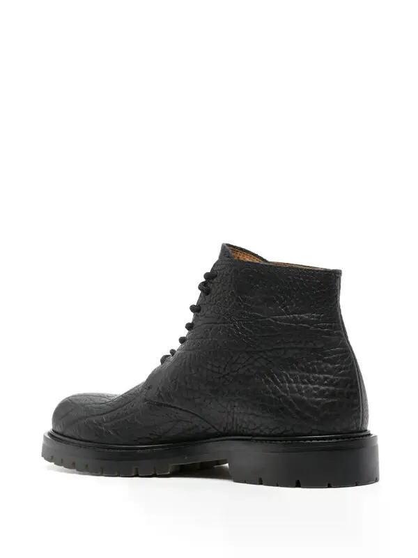 Officine Creative Grained Leather Ankle Boots