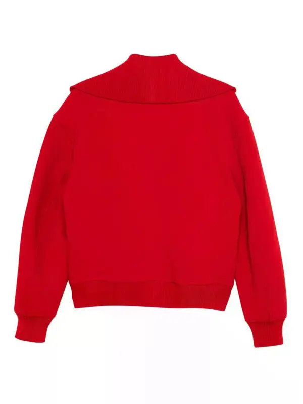 JIL SANDER High-neck Zip-up Jacket - Red