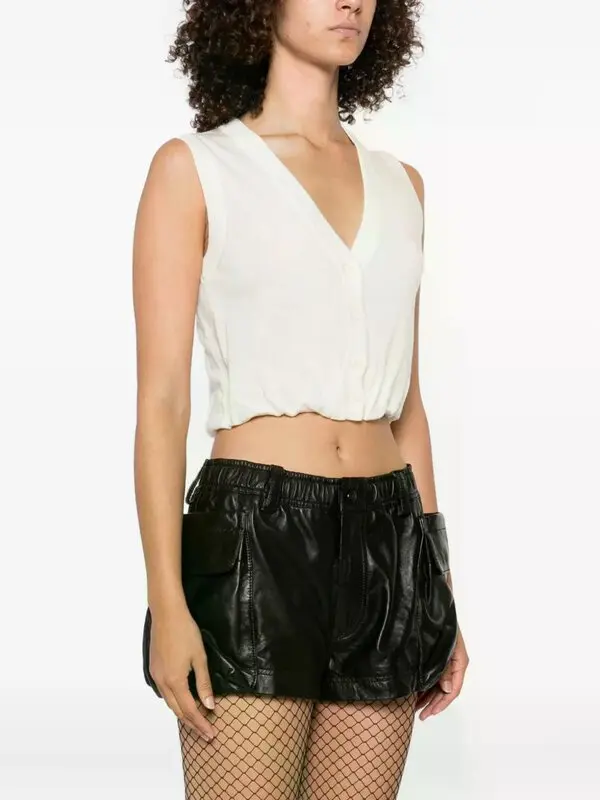 R13 V-neck Cropped Vest