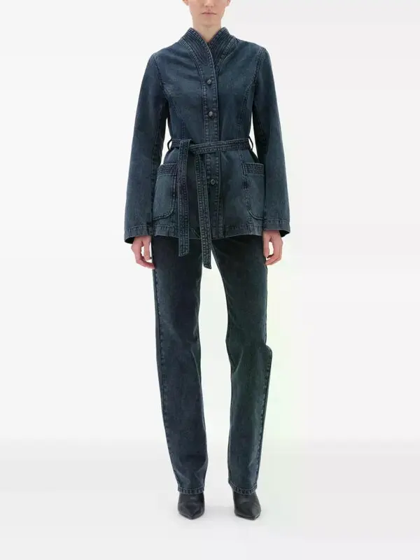 Remain Birger Christensen Belted Denim Jacket