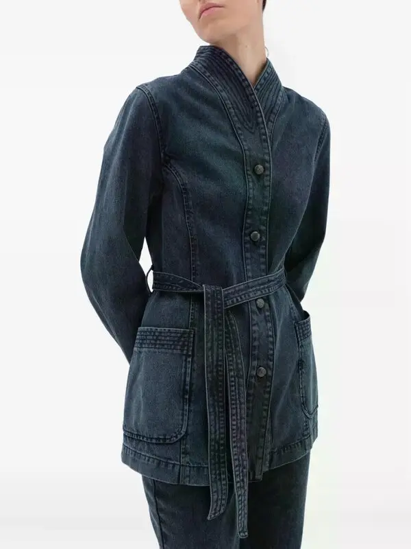 Remain Birger Christensen Belted Denim Jacket