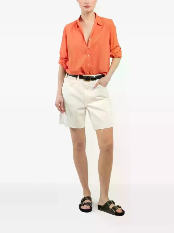 Xirena Long-sleeve Button-fastening Shirt - Orange