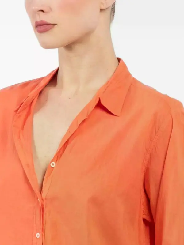Xirena Long-sleeve Button-fastening Shirt - Orange
