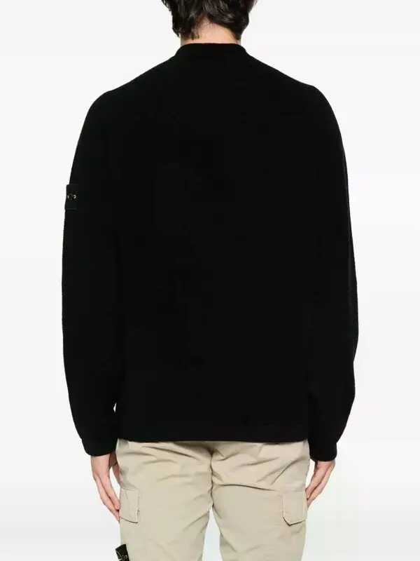 Stone Island Side-zip Logo-patch Jumper