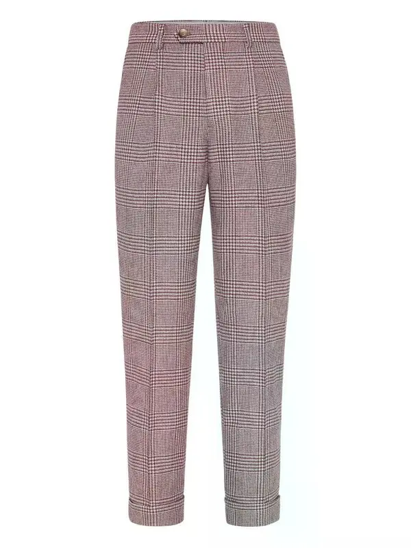Brunello Cucinelli Pleated Cotton-cashmere Blend Trousers