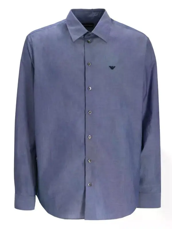 Emporio Armani Eagle-logo Cotton Shirt
