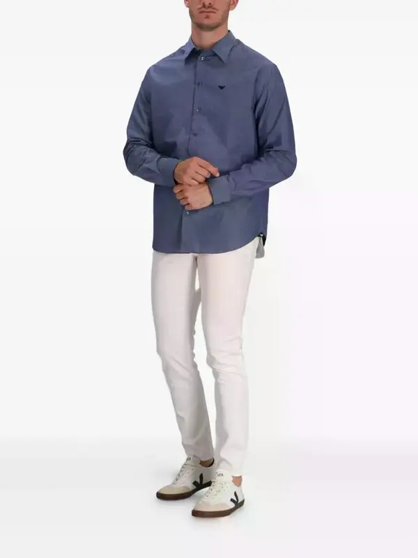 Emporio Armani Eagle-logo Cotton Shirt
