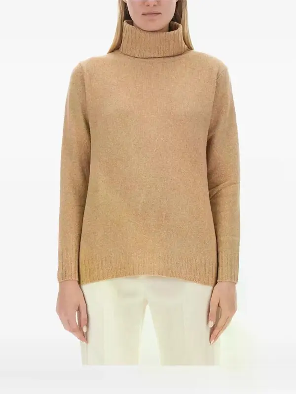 Aspesi Long Sleeve Turtleneck Sweater - Neutrals