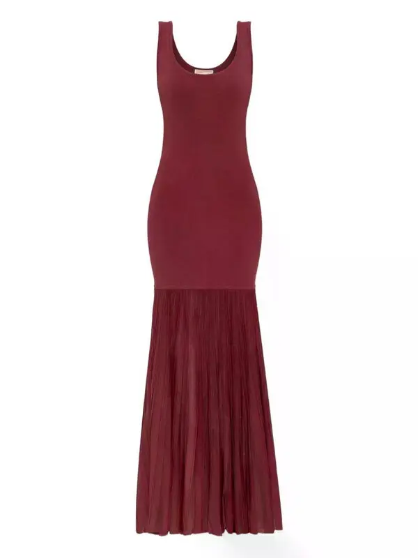 Michael Kors Pleated Skirt Maxi Dress