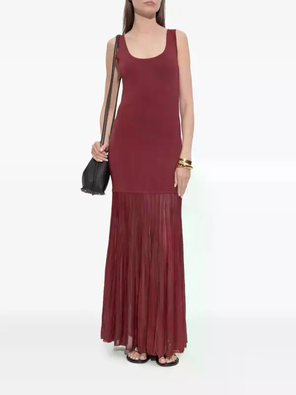 Michael Kors Pleated Skirt Maxi Dress