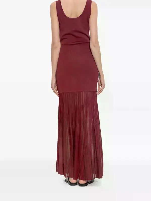 Michael Kors Pleated Skirt Maxi Dress