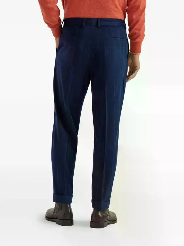 Brunello Cucinelli Pleated Wool-cashmere Blend Trousers