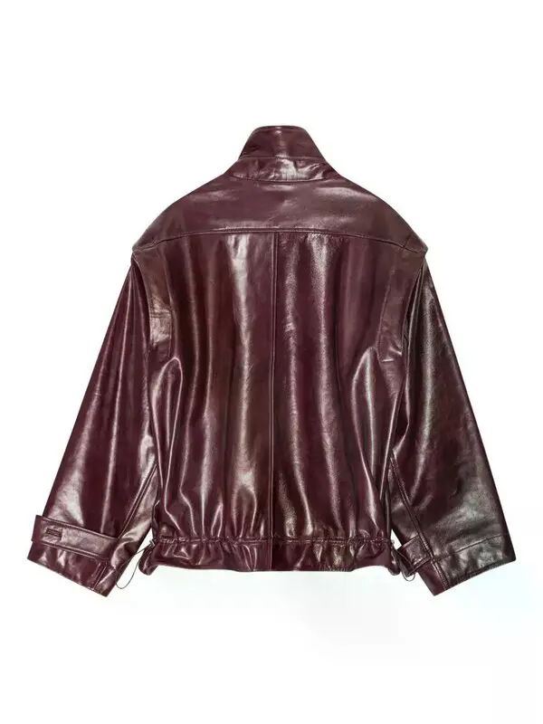 Remain Birger Christensen High-neck Leather Jacket