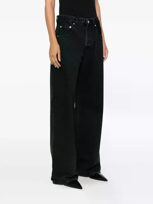 Jacquemus The Wide De-nîmes Denim Jeans - Black