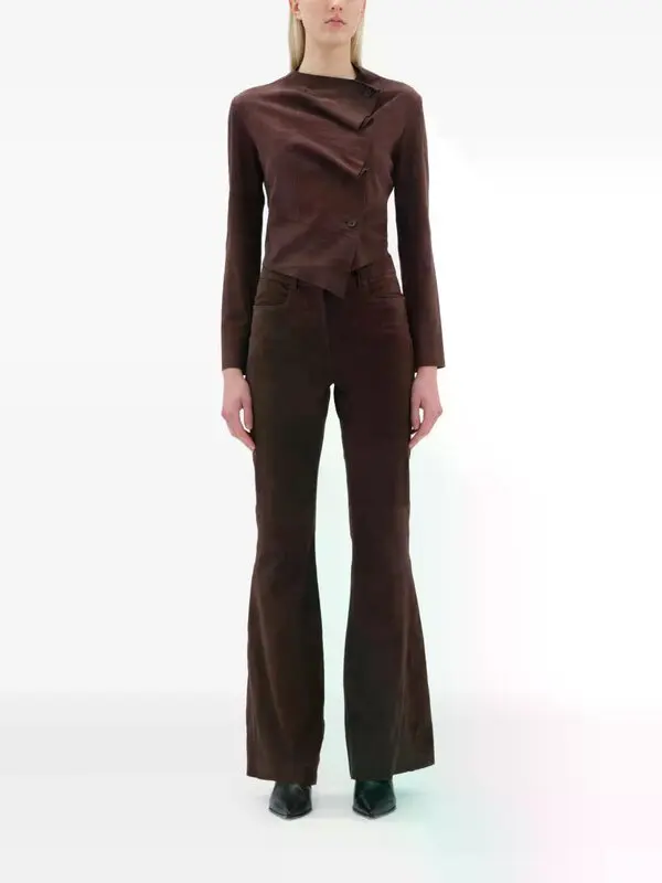 Remain Birger Christensen Flared Suede Trousers