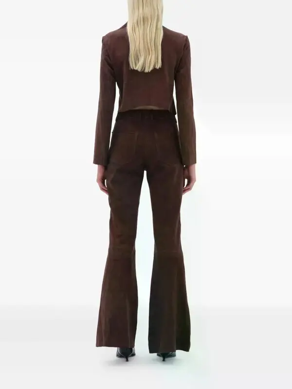 Remain Birger Christensen Flared Suede Trousers