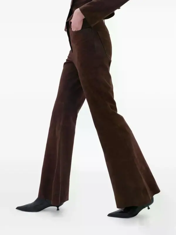 Remain Birger Christensen Flared Suede Trousers