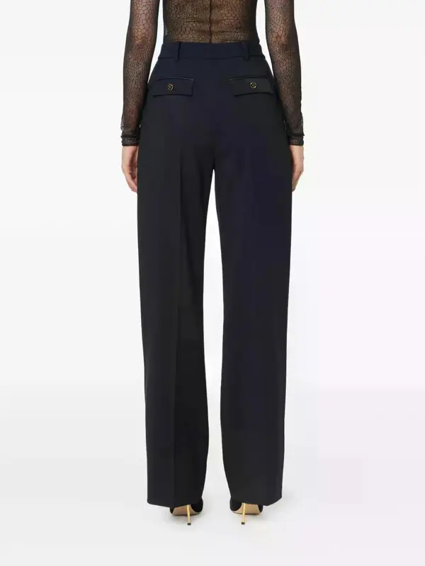Elisabetta Franchi Pleated Crepe Trousers