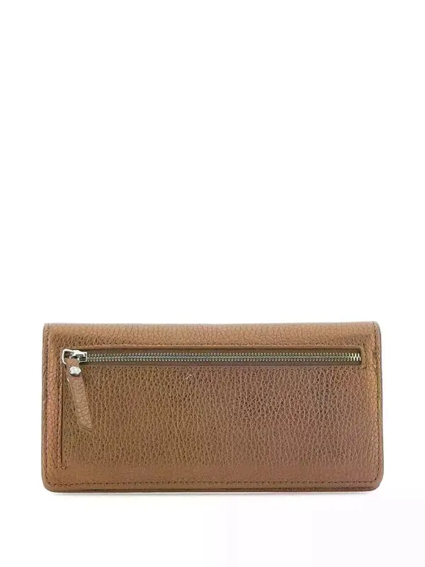 GIANNI CHIARINI Metallic-finish Leather Wallet