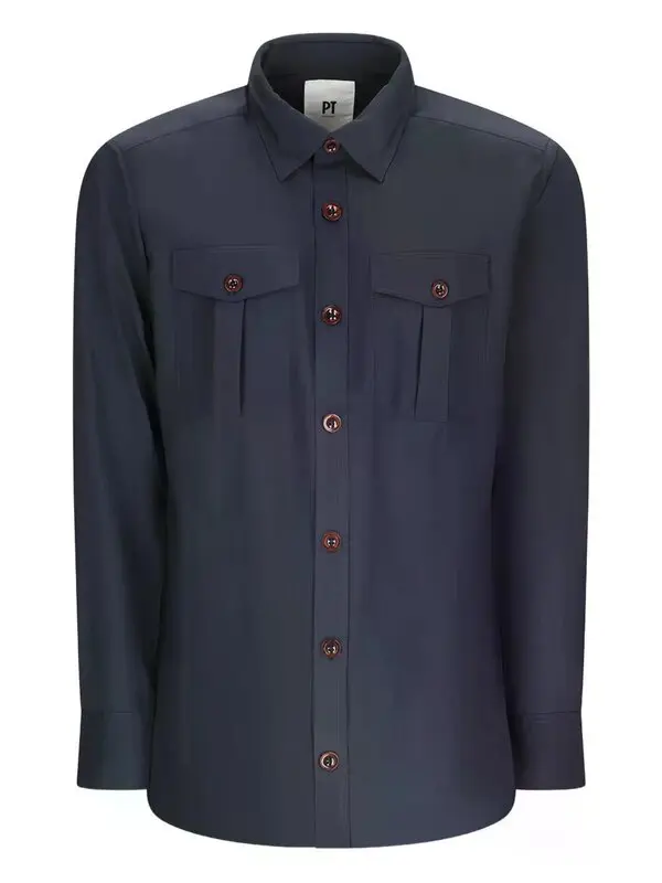 PT TORINO Double-pocket Button-down Shirt