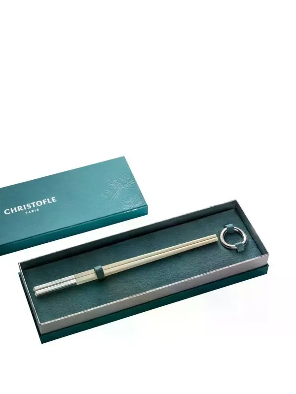Christofle Uni And Vertigo Chopsticks Set - Neutrals