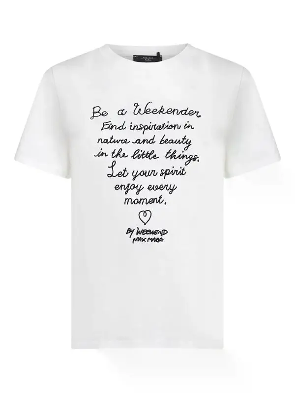 Max Mara Cotton Print T-shirt - White