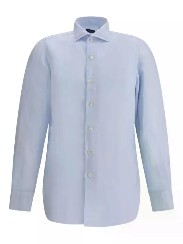 FINAMORE 1925 Cotton Shirt - Blue