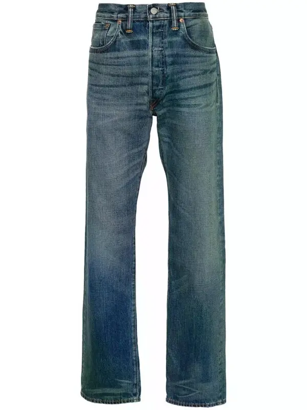 Ralph Lauren Logo-embroidered Straight-leg Jeans - Blue