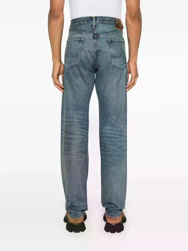 Ralph Lauren Logo-embroidered Straight-leg Jeans - Blue