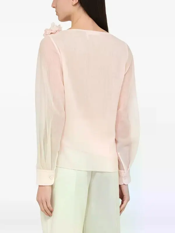 Chloé Draped Flower-embellished Top