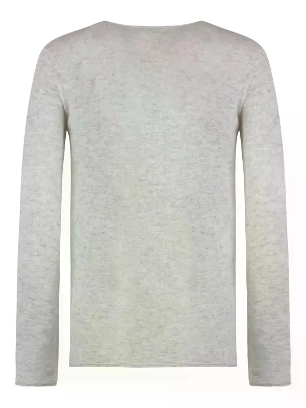 THE (ALPHABET) Silk-cashmere Blend Sweater - Grey