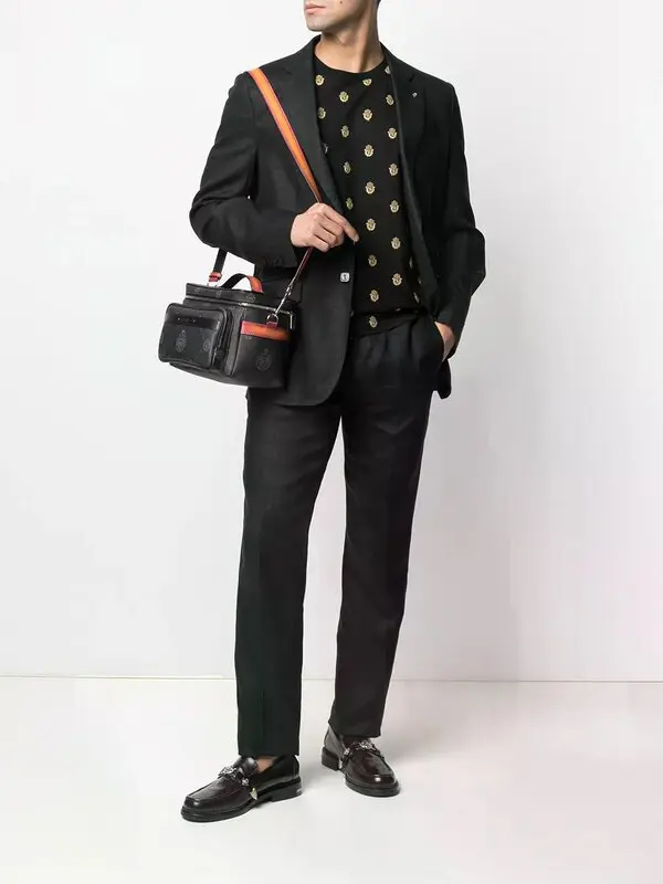 BILLIONAIRE Embroidered Crest Tailored Trousers