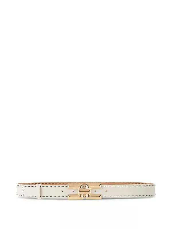 Elisabetta Franchi Contrast-stitch Leather Belt
