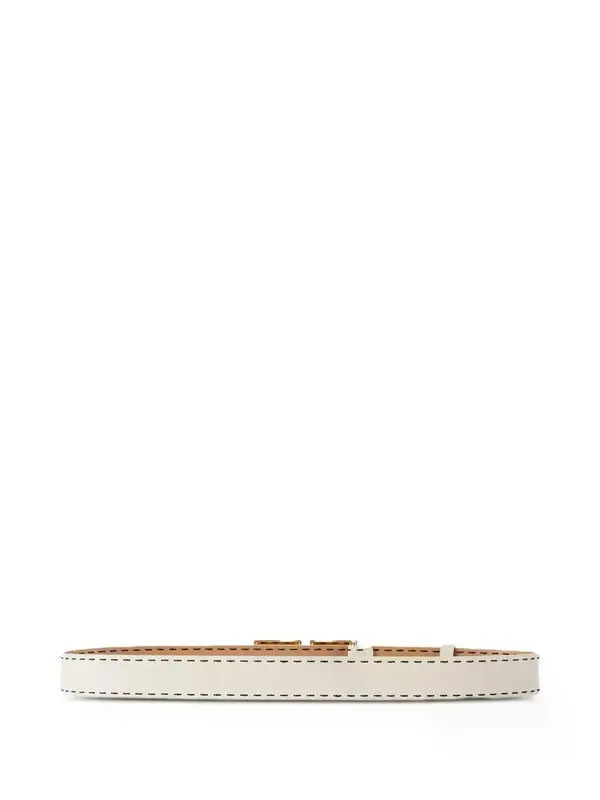 Elisabetta Franchi Contrast-stitch Leather Belt