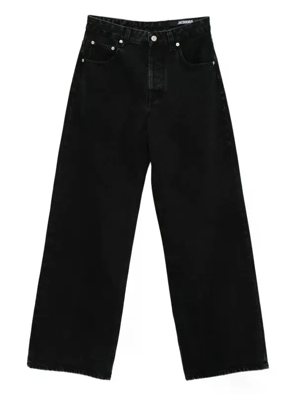 Jacquemus The Wide De-nîmes Denim Jeans - Black