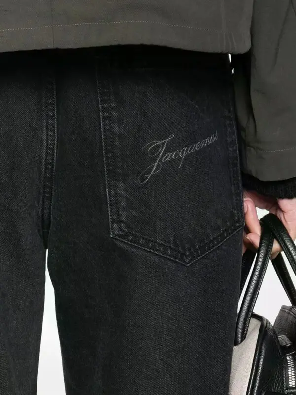 Jacquemus The Wide De-nîmes Denim Jeans - Black